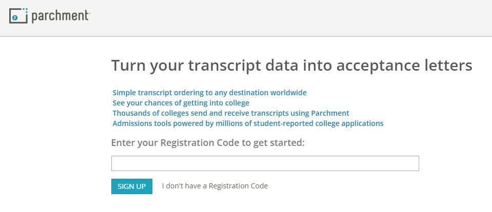 Store a copy of your high school transcript in your account for free