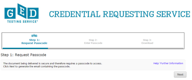 Downloading your electronic credential