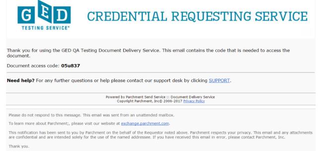 Downloading your electronic credential