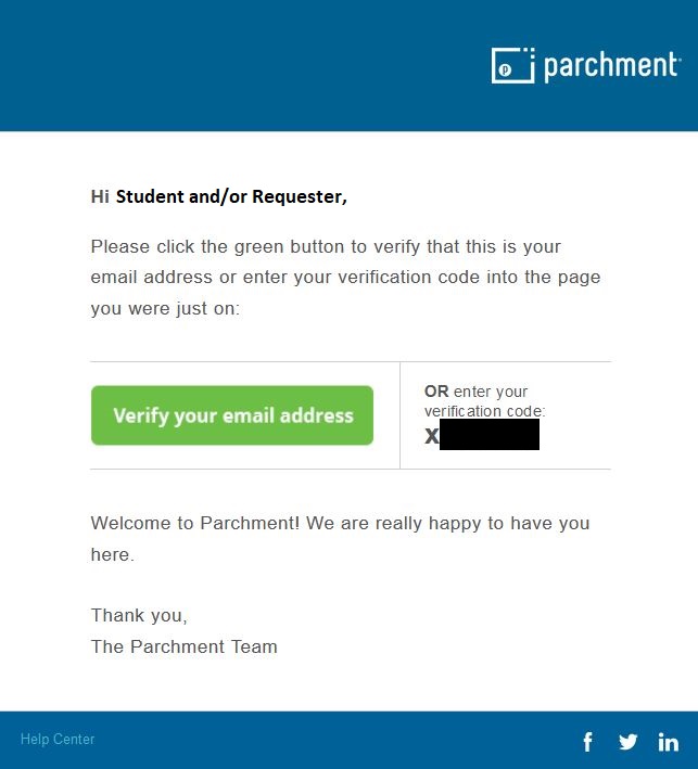 Sign up for College or University Records